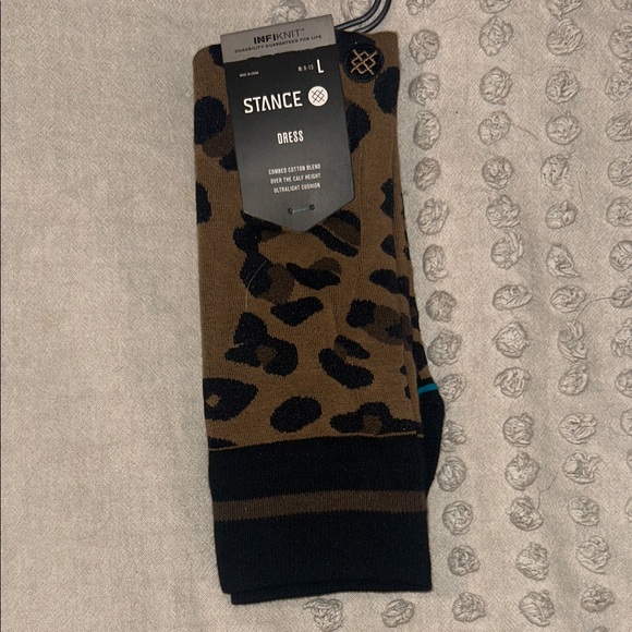 Stance | Accessories | Stance Leopard Print Dress Socks Brown And Black ...